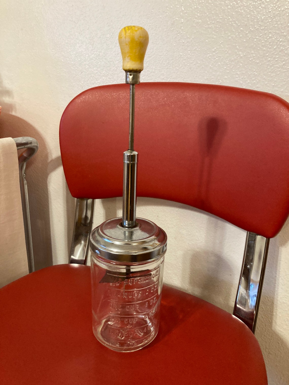 Vintage Hazel Atlas Glass Food Nut Chopper 5393, Vintage Nut Chopper ...