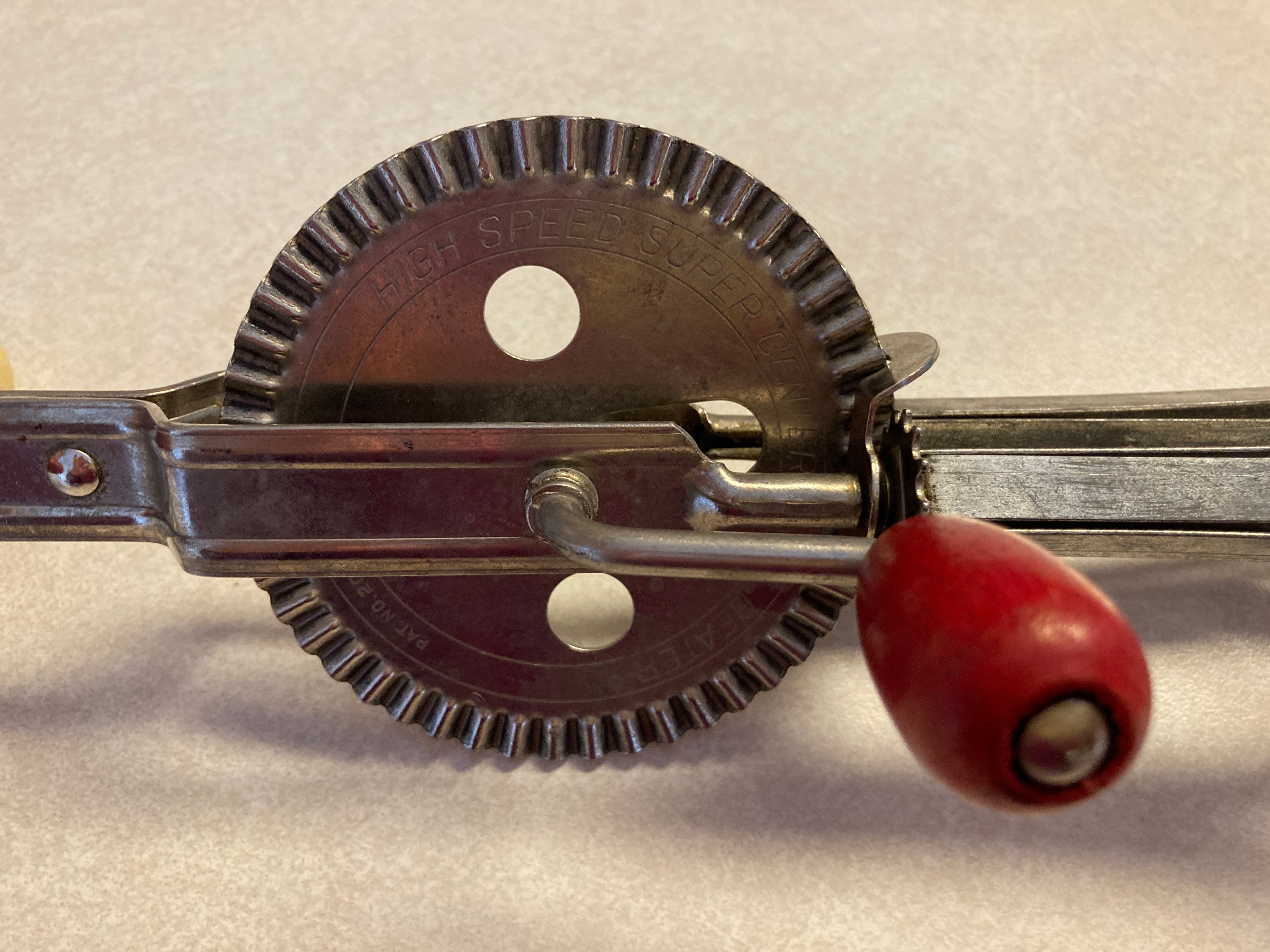 Vintage Ekco Egg High Speed Super Drive Beater Red Wood Handle - Etsy