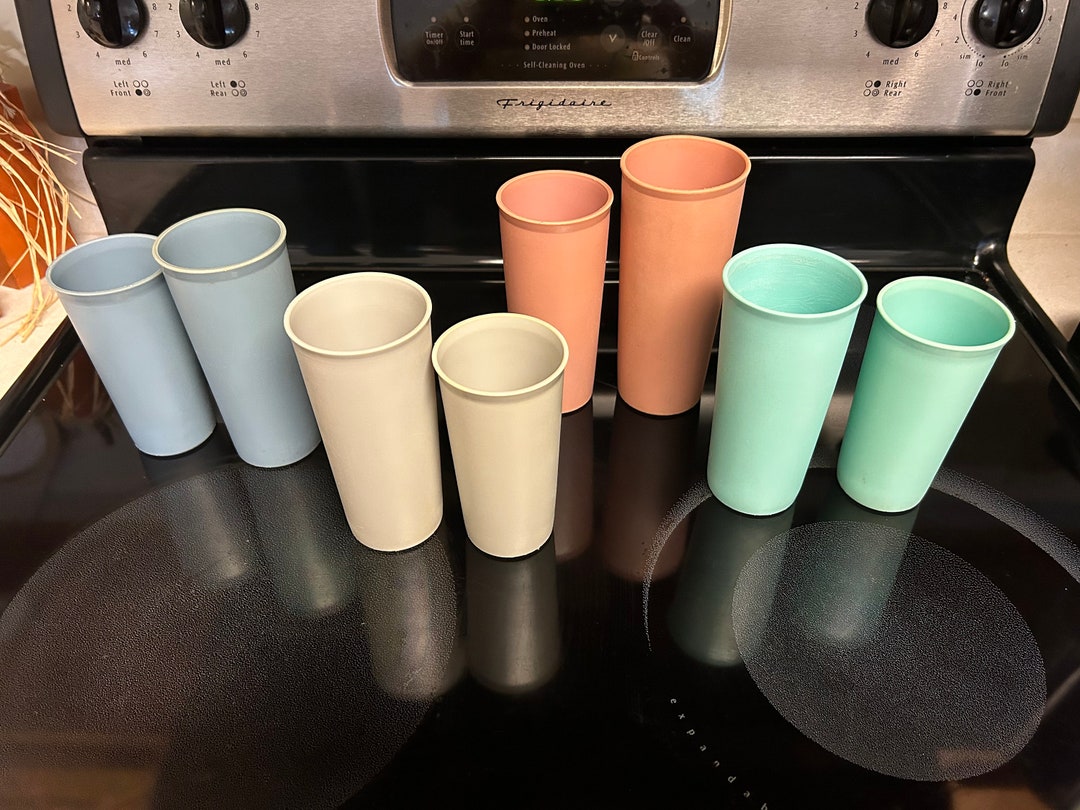 Vintage Tupperware Assorted Tumbler Set of 8 - Etsy