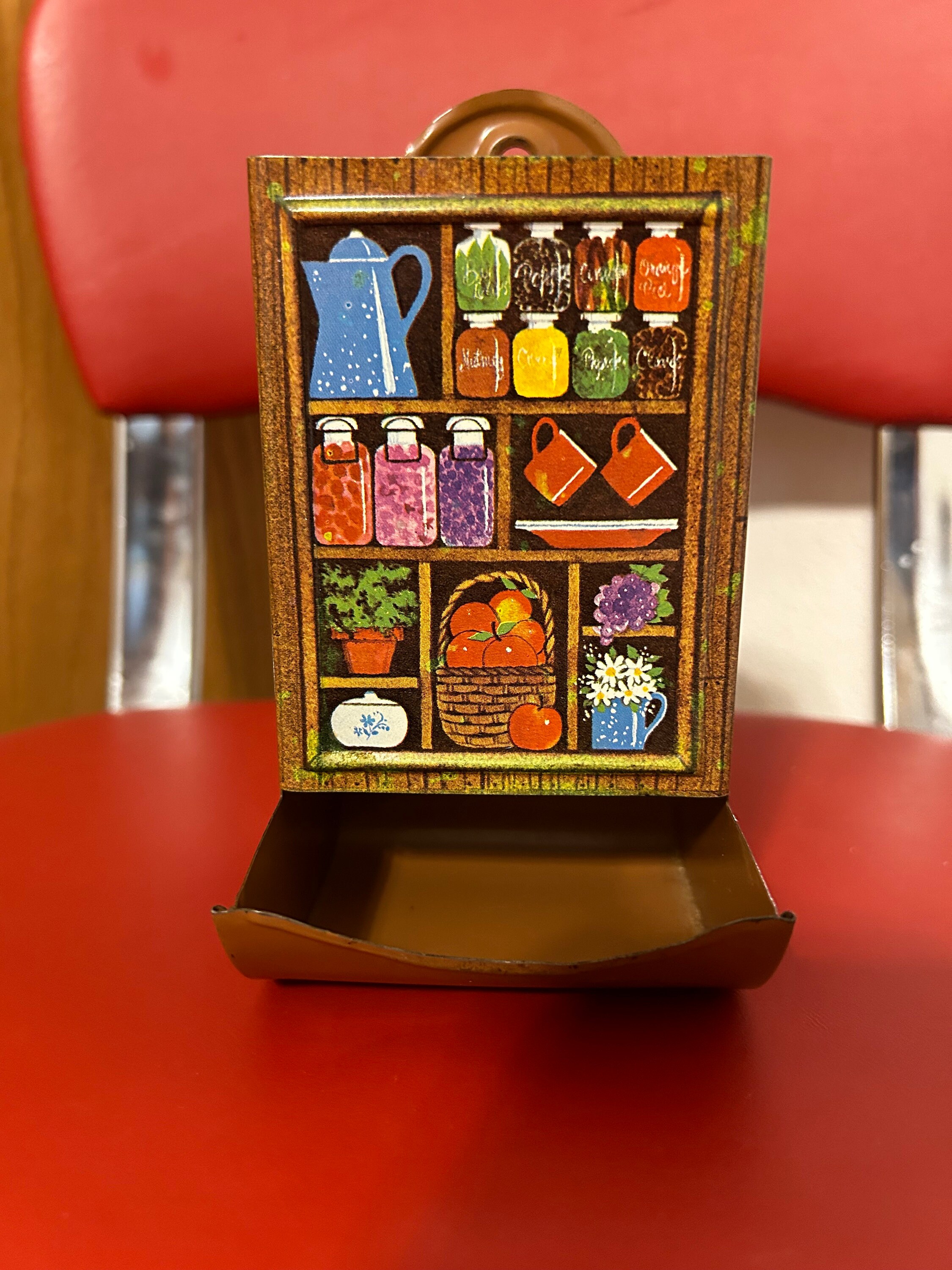 Vintage HALLMARK CARDS Tin Metal Matchstick Matchbox Holder - Etsy
