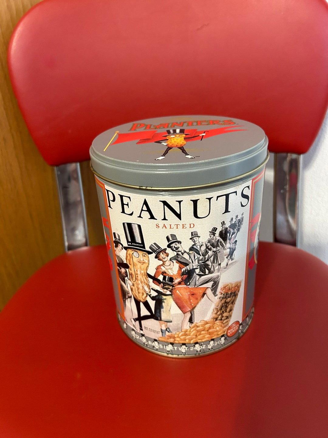 Vintage Planters Mr. Peanut Tin 1989, Planters Peanut Tin, Vintage Tin ...