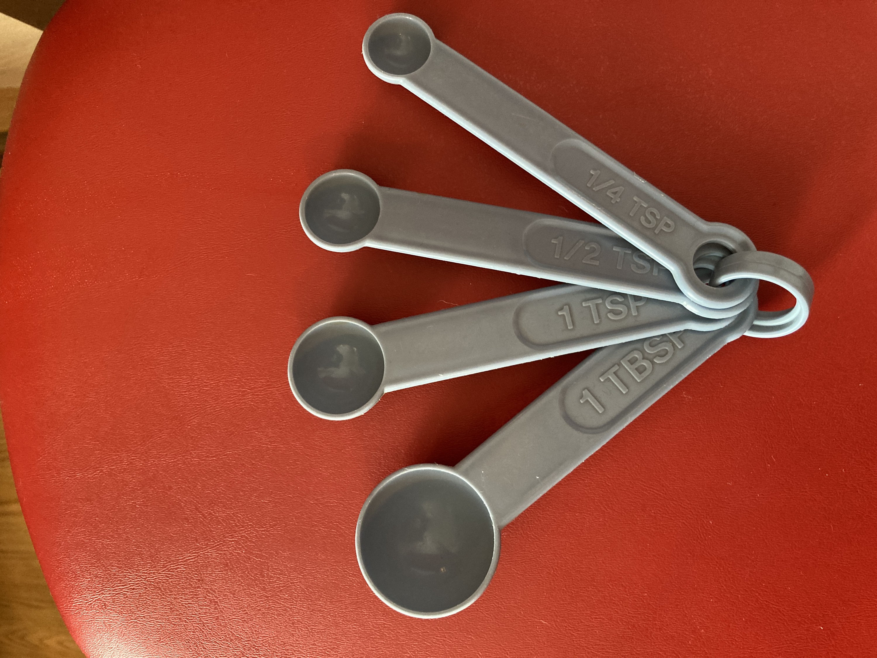 Vintage Rubbermaid Country Blue Measuring Spoon Set 8317 Set - Etsy