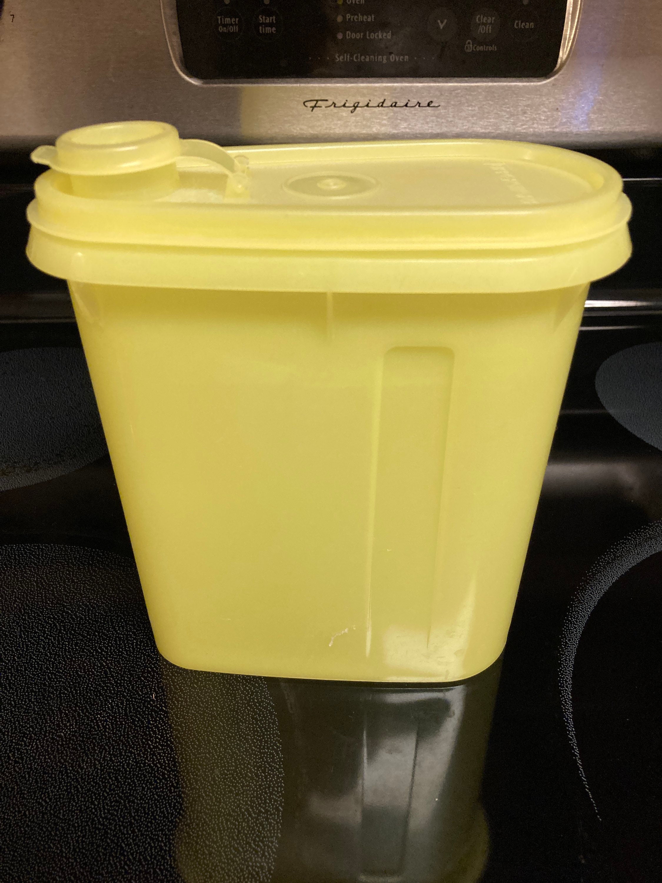 Vintage Tupperware Yellow Slim Juice Container 792-1 1 Quart - Etsy