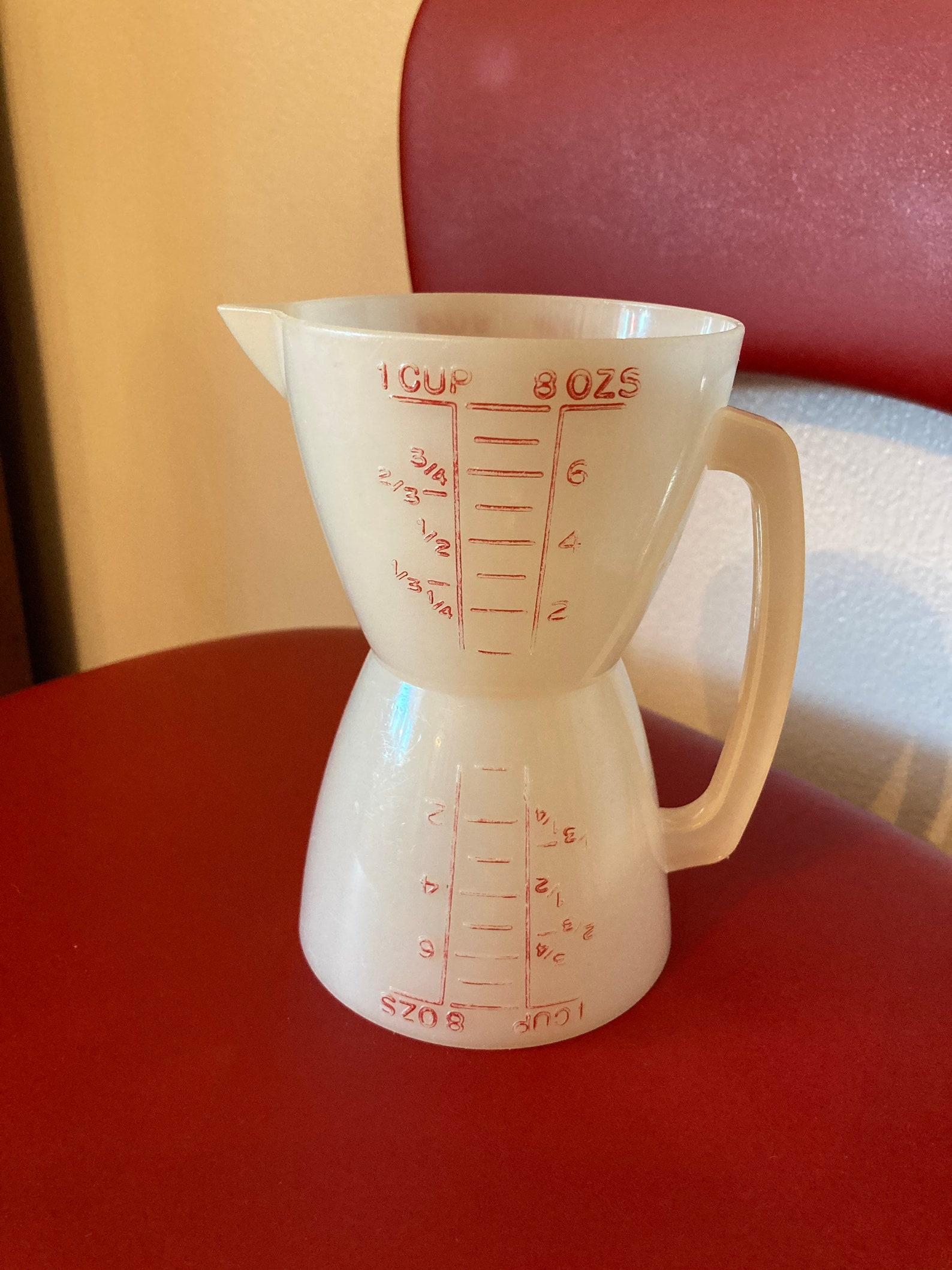 Vintage Tupperware 1 Cup/8 Ounce Two Sided, Wet/dry Measuring Cup With ...