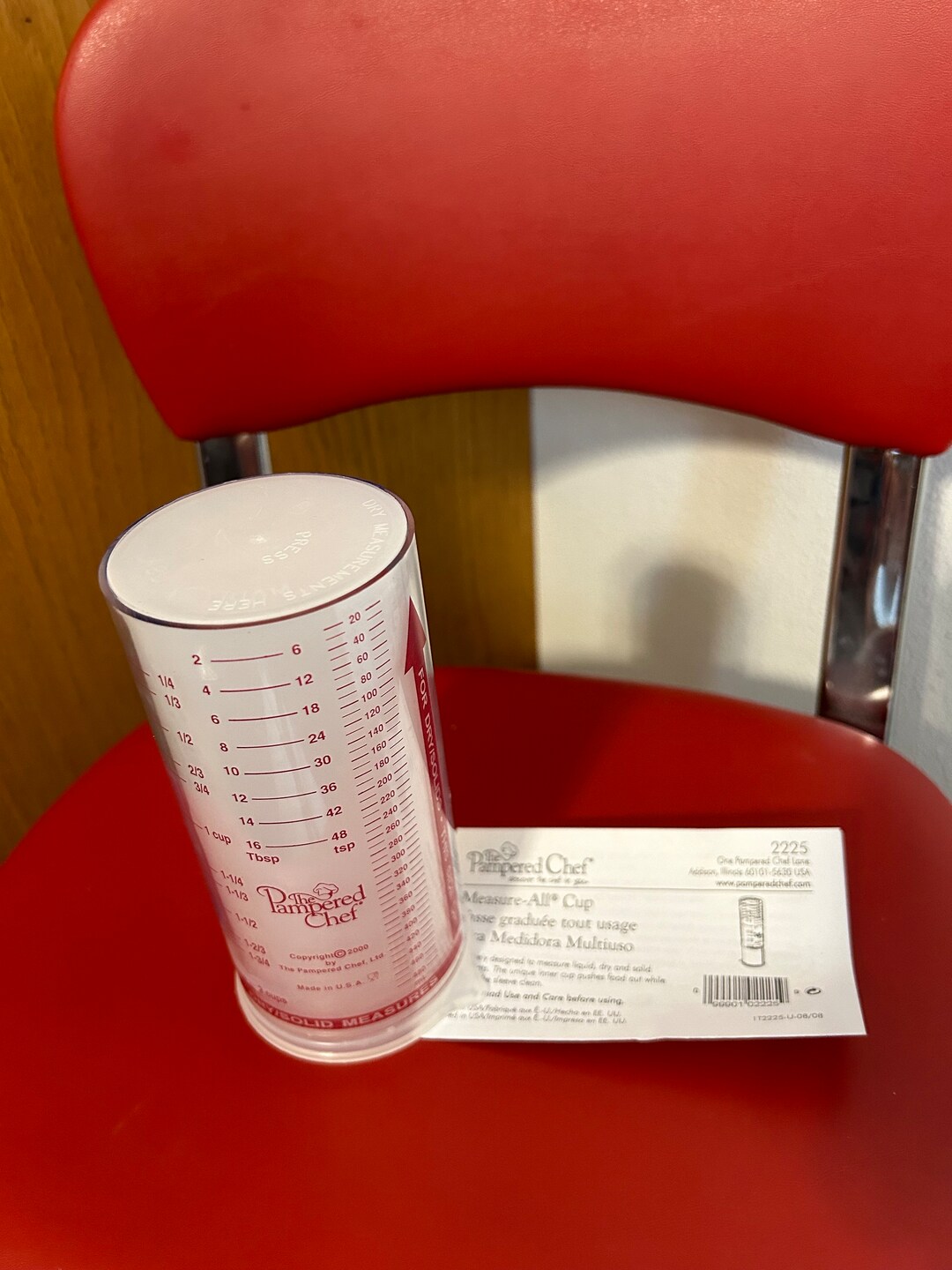 The Pampered Chef Measure All Cup Measure Liquid Dry & Solid 2 Cups ...