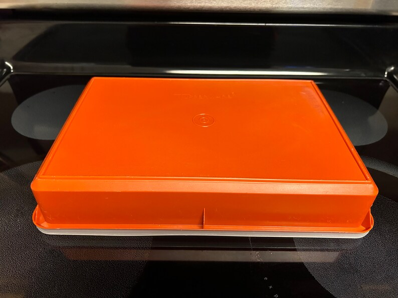 Vintage Tupperware Paprika Orange Rectangle 13x9 Container - Etsy