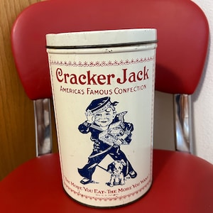 Vintage Cracker Jack Sailor Collector Tin Canister 1980 Replica of ...