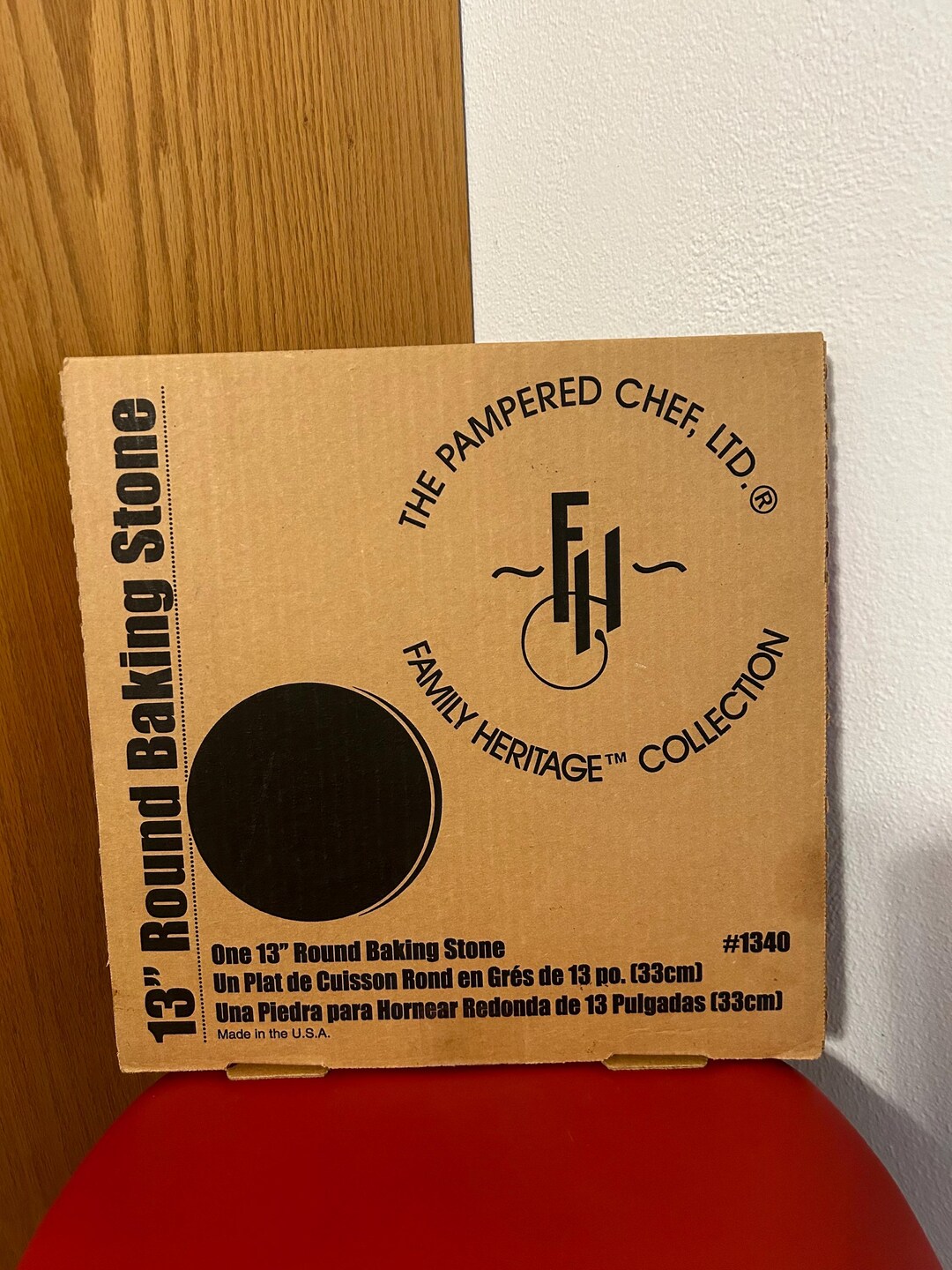 The Pampered Chef 13 Inch 1340 Pizza Stoneware Round Baking Baking 13in ...