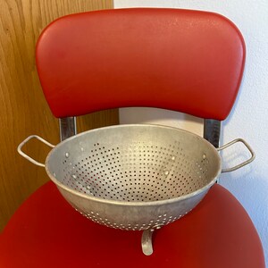 Vintage Aluminum Footed Colander With Handles, Vintage Decor, Farmhouse ...