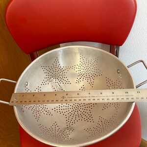 Vintage 7 Star Aluminum Colander Strainer 11x 5 2 Handles 3 Legs ...