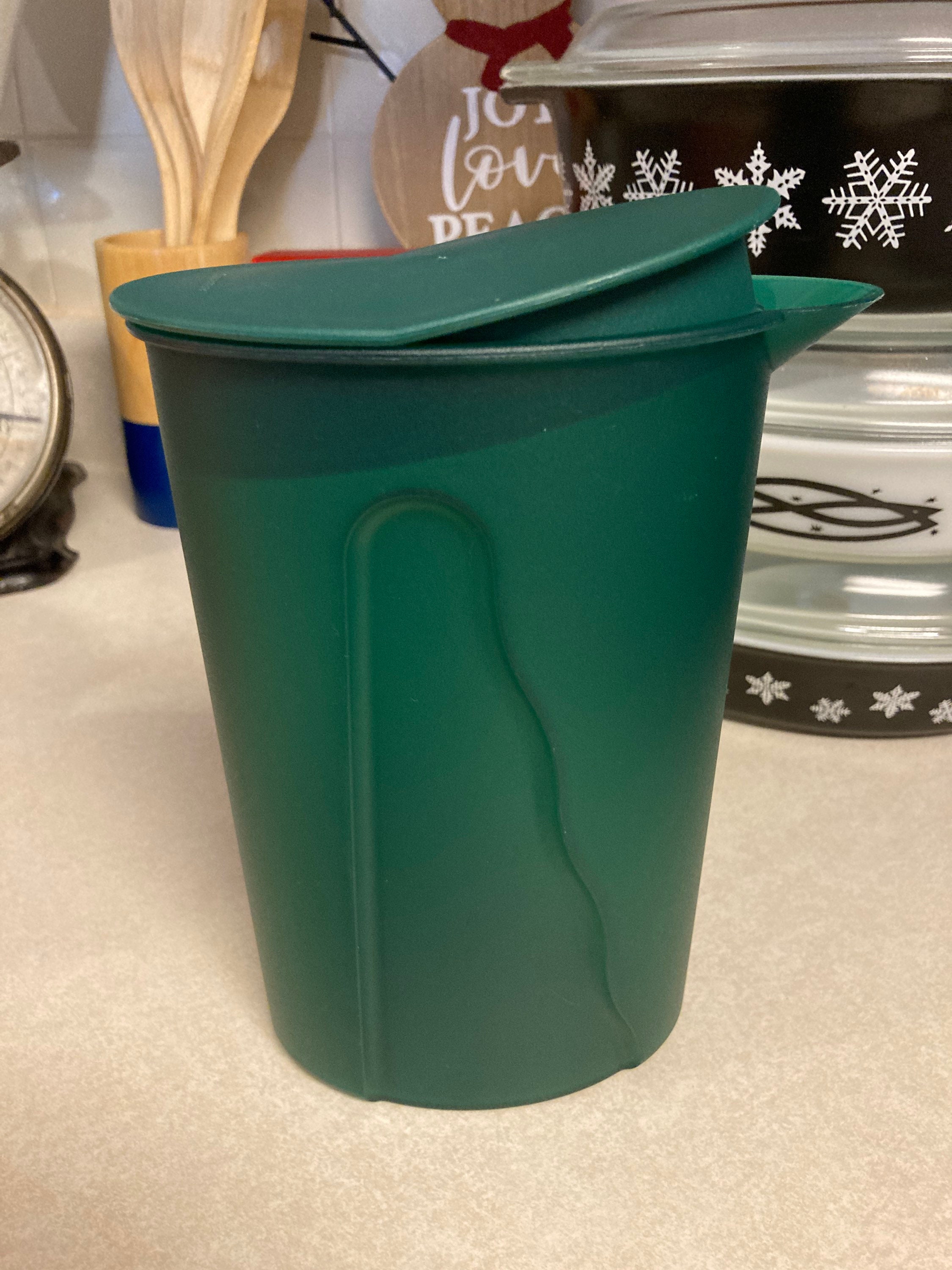 Tupperware Green 1L Pitcher With Rocker Lid 3216B Tupperware - Etsy