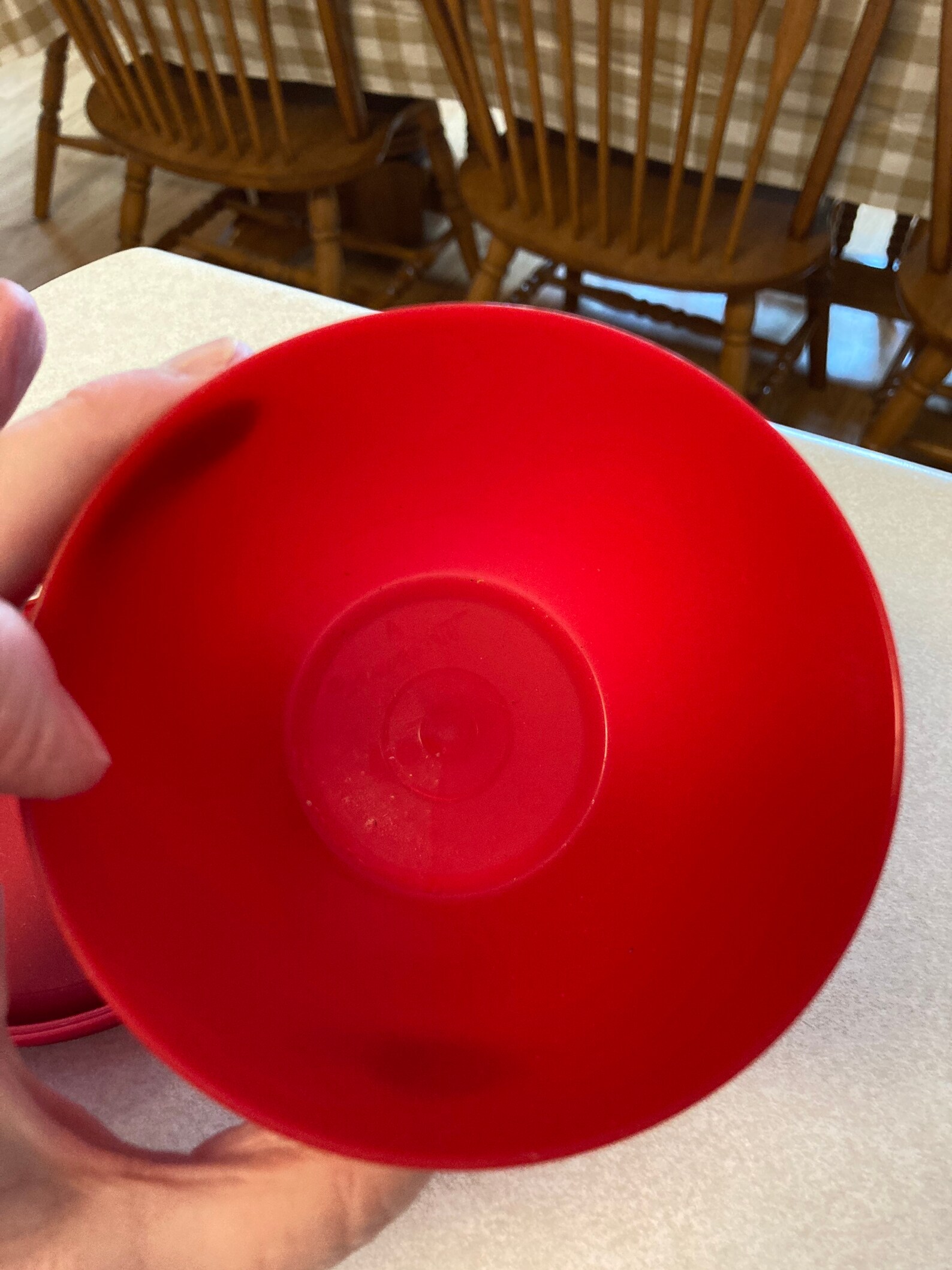 Tupperware red refrigerator 14oz bowl 148 with matching red | Etsy