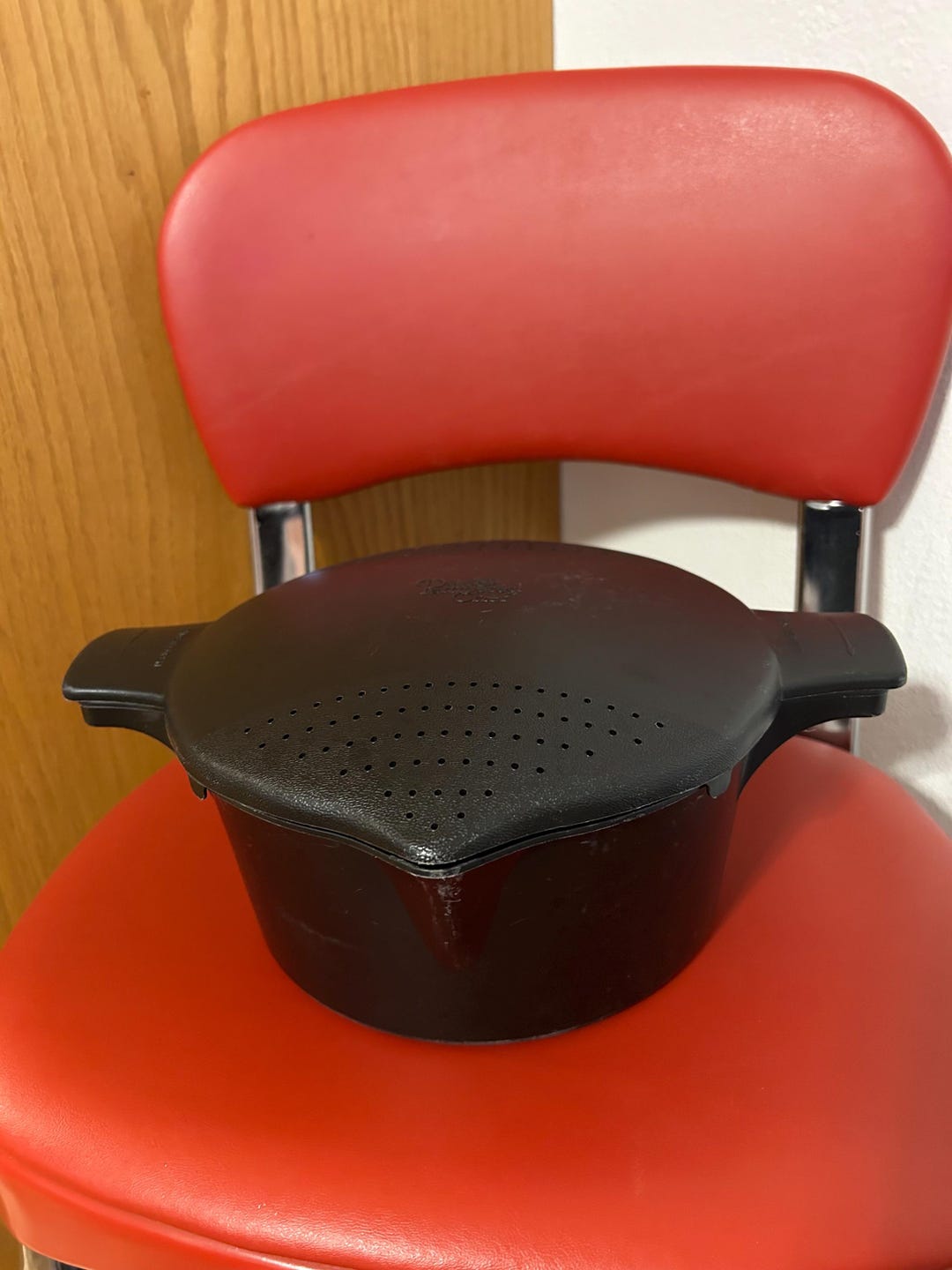 The Pampered Chef 2 Quart Large Micro Cooker Microwave Steamer Black ...