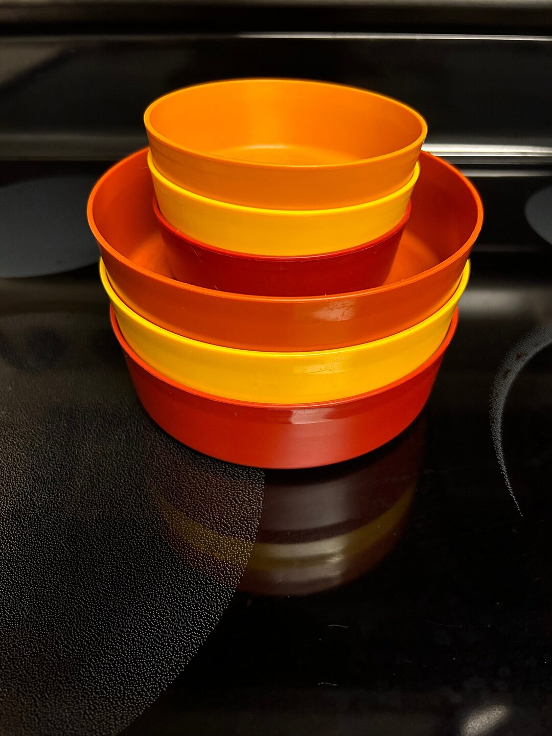 Vintage Tupperware Wonder Bowls Harvest Colors Lot of 3 With 3 Little ...