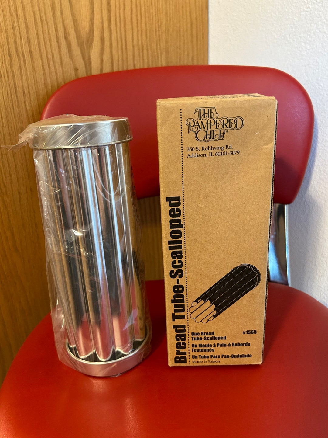 The Pampered Chef Scalloped Bread Tube 1565 Metal Tube Baking New ...