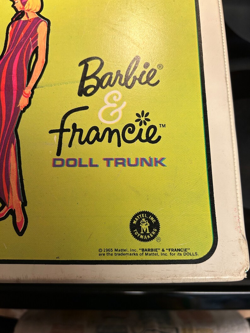 Vintage Barbie & Francie Doll Trunk 1965 Mattel Inc Barbie - Etsy