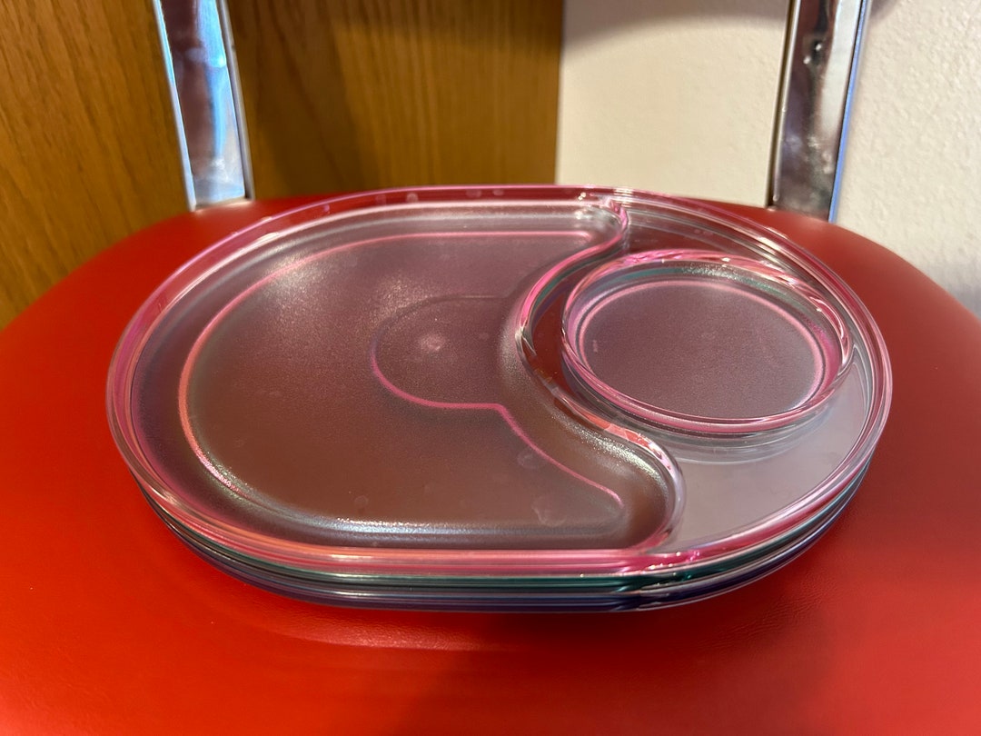 Tupperware Set of 3 Preludio Snack Plates 2142A, Tupperware Snack Trays ...