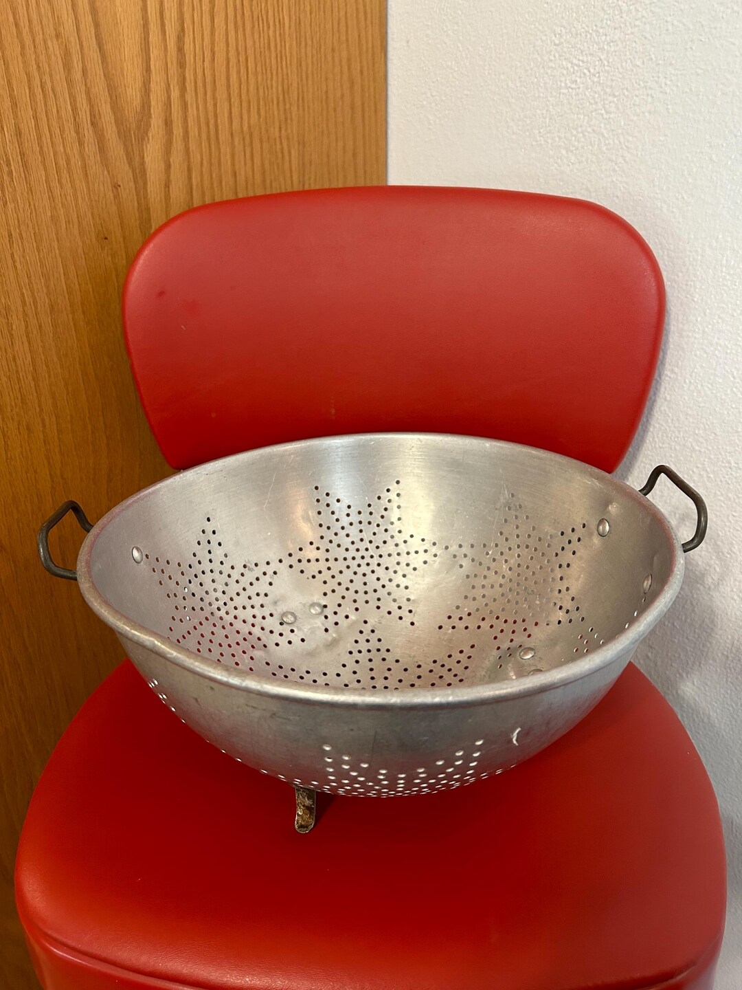 Vintage 11” Metal Star Colander Strainer, Vintage Strainer Footed ...