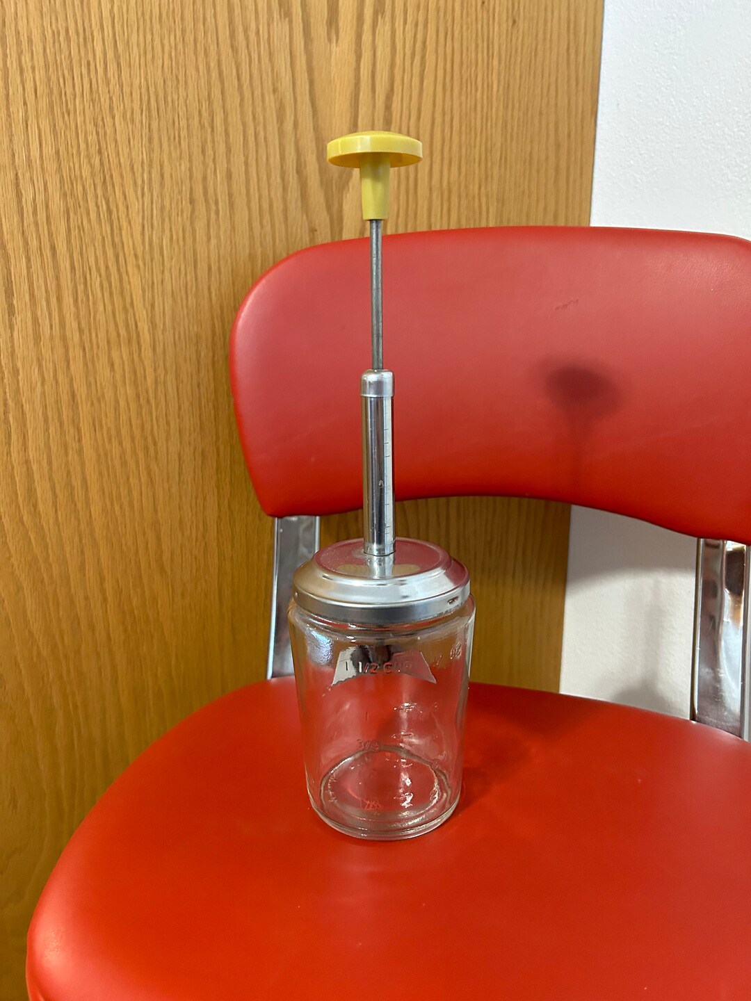 Vintage Hand Chopper Acme Glass Jar 1-1/2 Cups 12 Ounces Made in USA - Etsy