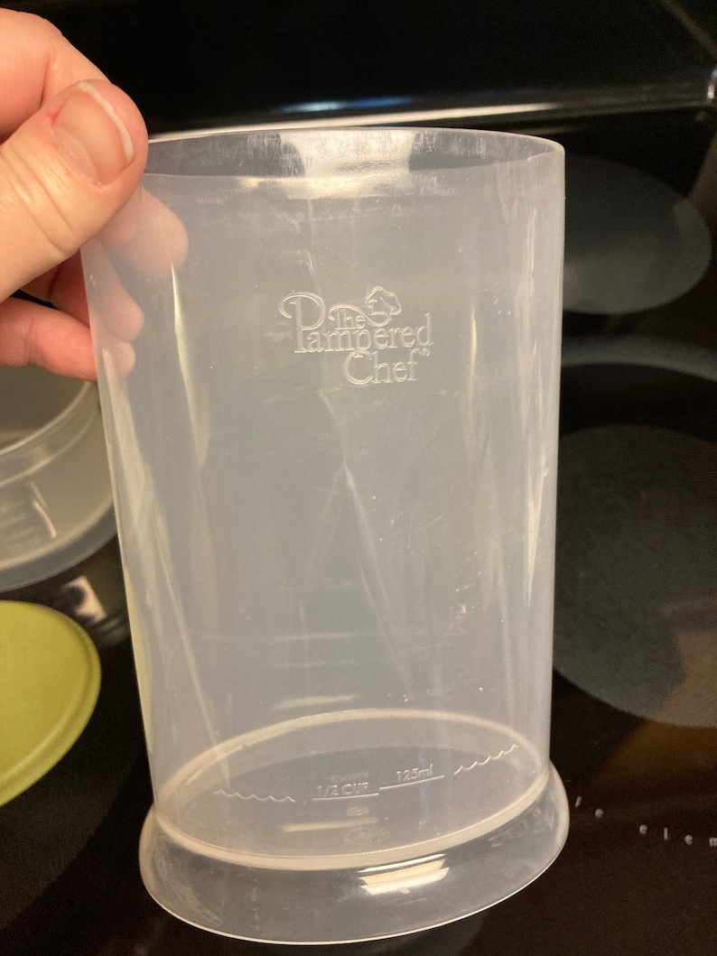 The Pampered Chef Measure and Store Clear Plastic Measure Cup - Etsy