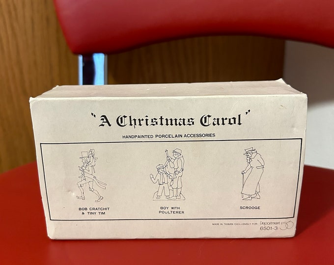 Department 56 A Christmas Carol Bob Cratchit And Tiny Tim And Scrooge