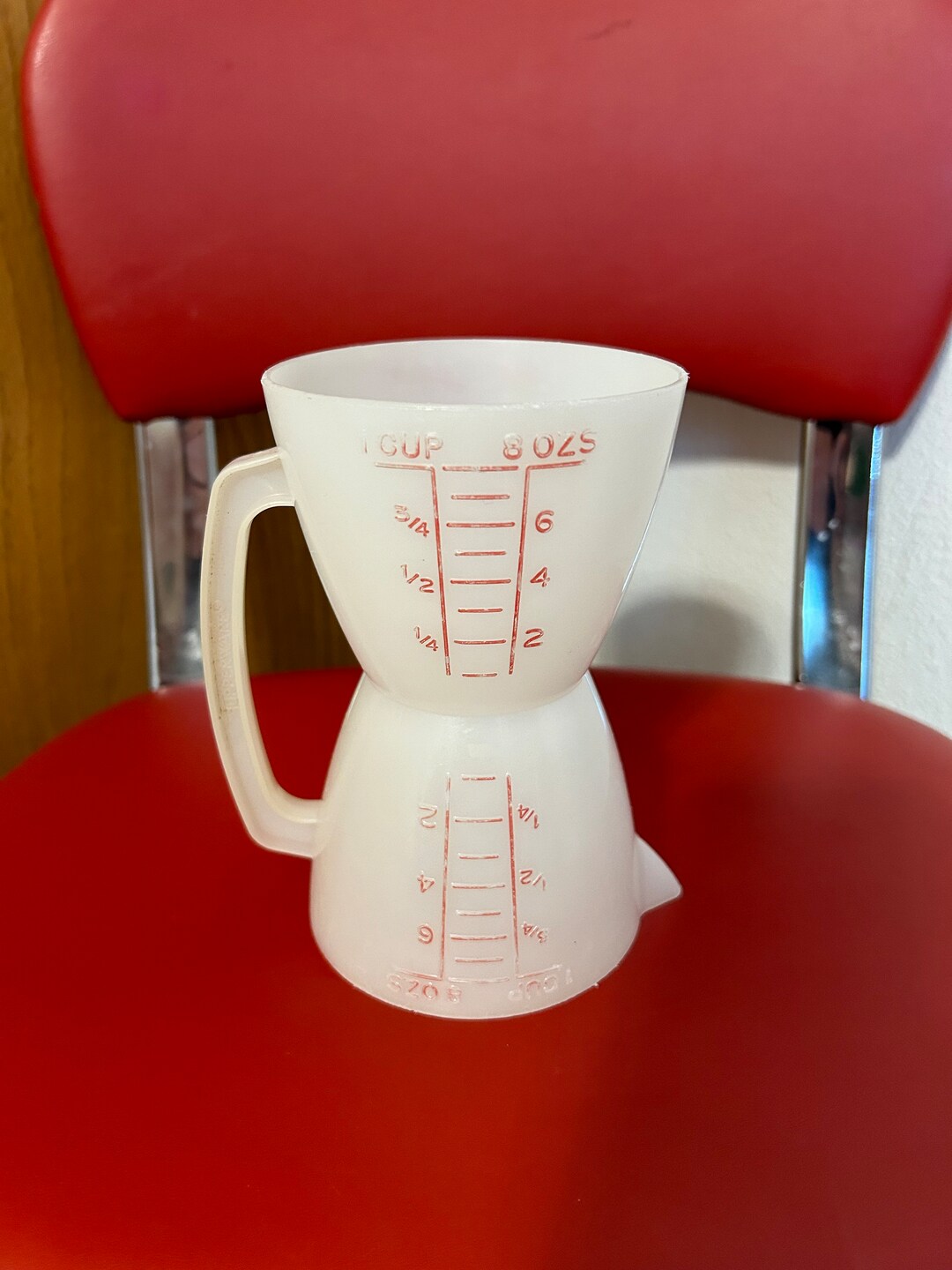 Vintage Tupperware 1 Cup Liquid Dry Plastic Double Measuring Cup - Etsy