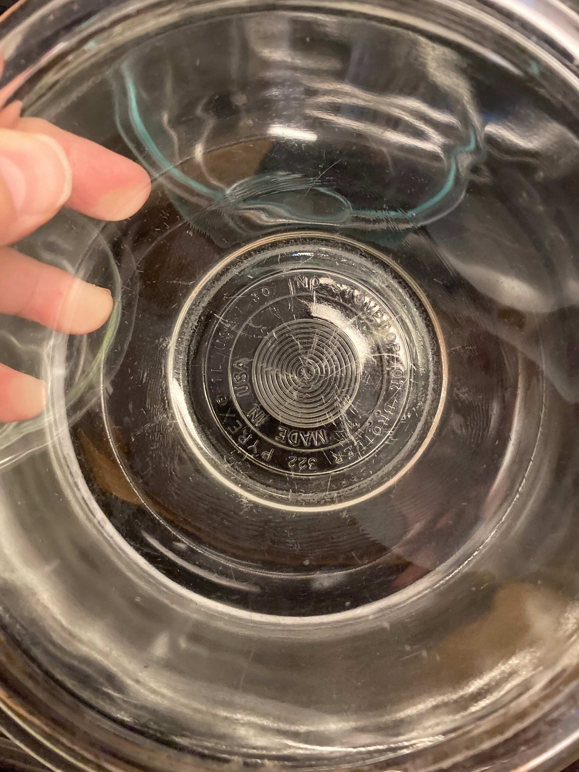 Pyrex Clear Glass Nesting Mixing Bowls 322 323 325 Pyrex - Etsy