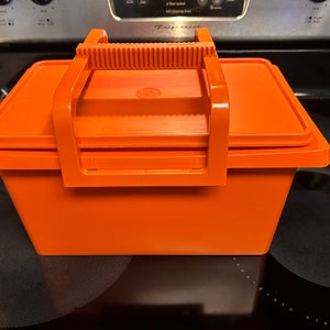 Tupperware Carry All Storage Container Craft Tote 28 Cup 1431 With ...