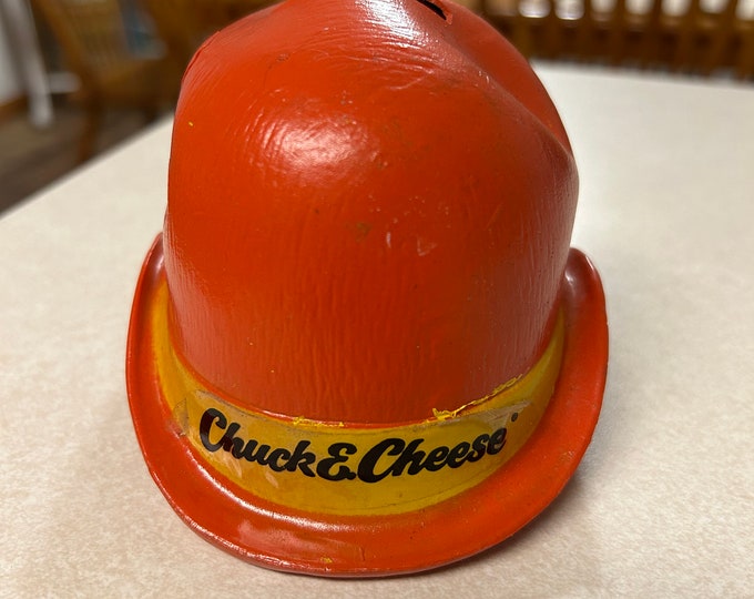 RARE: Vintage 1980’s Chuck E. Cheese Collectible Derby Hat Prize Bank ...