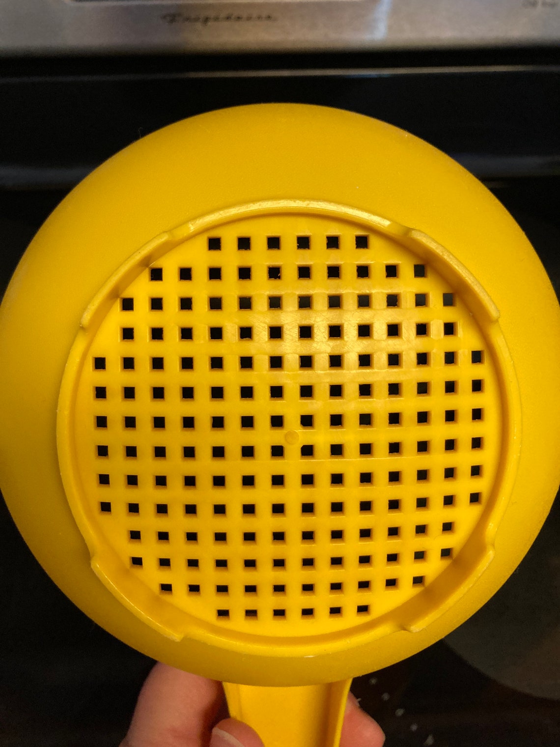 Vintage Tupperware yellow strainer 1200-7 1 quart Tupperware | Etsy