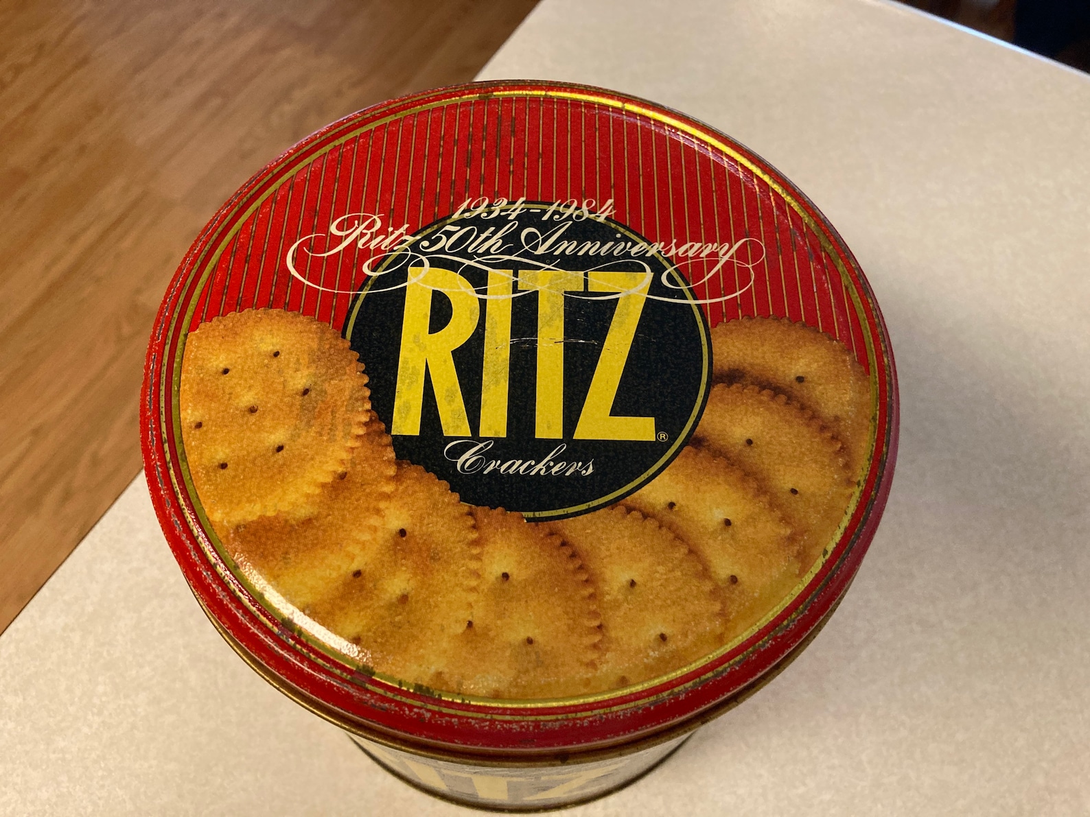 Vintage RITZ Crackers Nabisco 50th Anniversary Collector Round - Etsy