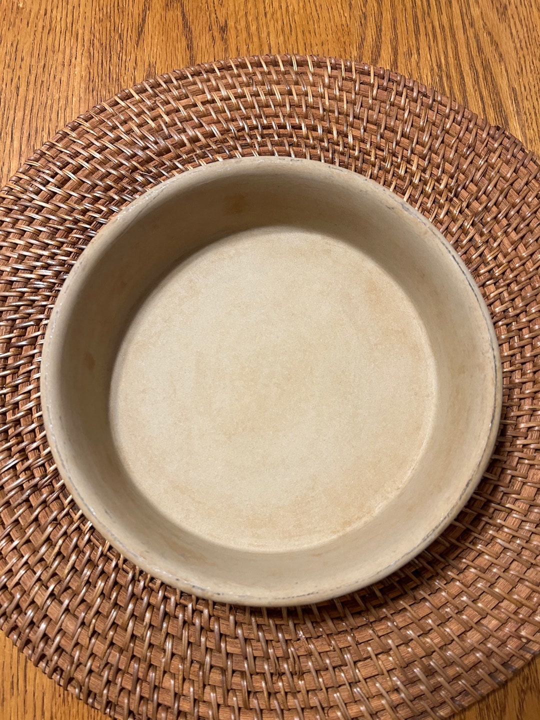 Pampered Chef 8 Inch Mini Baker Stoneware Baking Stone Family Heritage ...