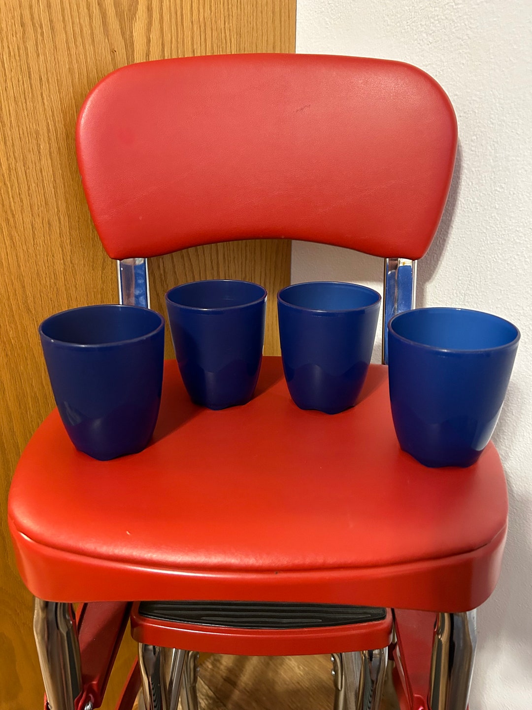 VTG Tupperware Open House Tumblers Blue 10oz Cups 4792A-1 Set 4 - Etsy