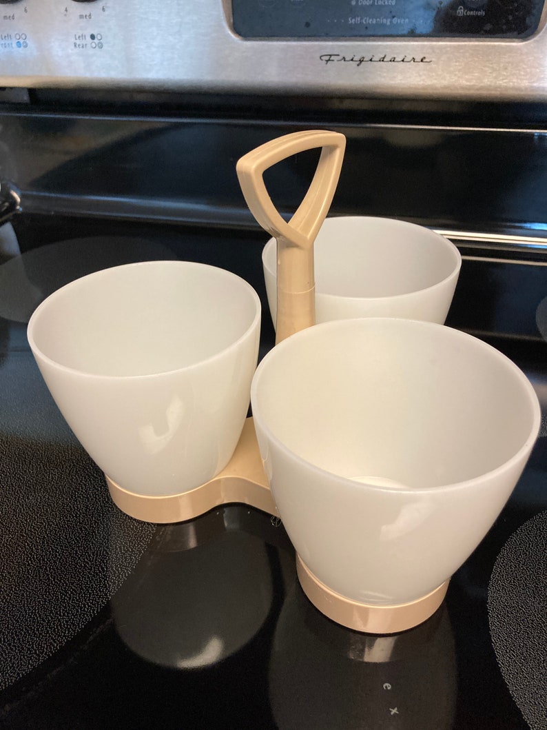 Vintage Tupperware Condiment Caddy Tupperware Triple - Etsy