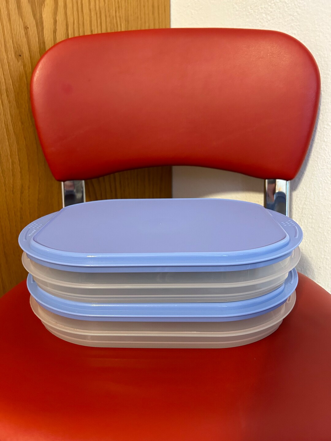 Tupperware Fridge Stackables Tray & Lid 2 Deli Stackers Trays - Etsy