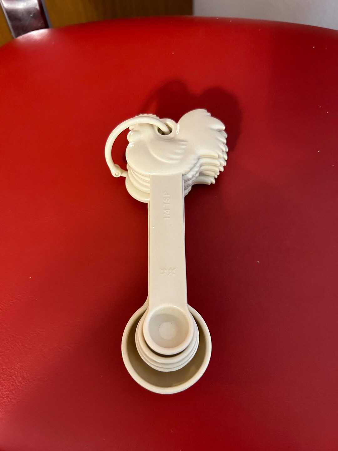 Vintage Paula Deen Chicken Measuring Spoons Set of 5 Plastic Nesting ...