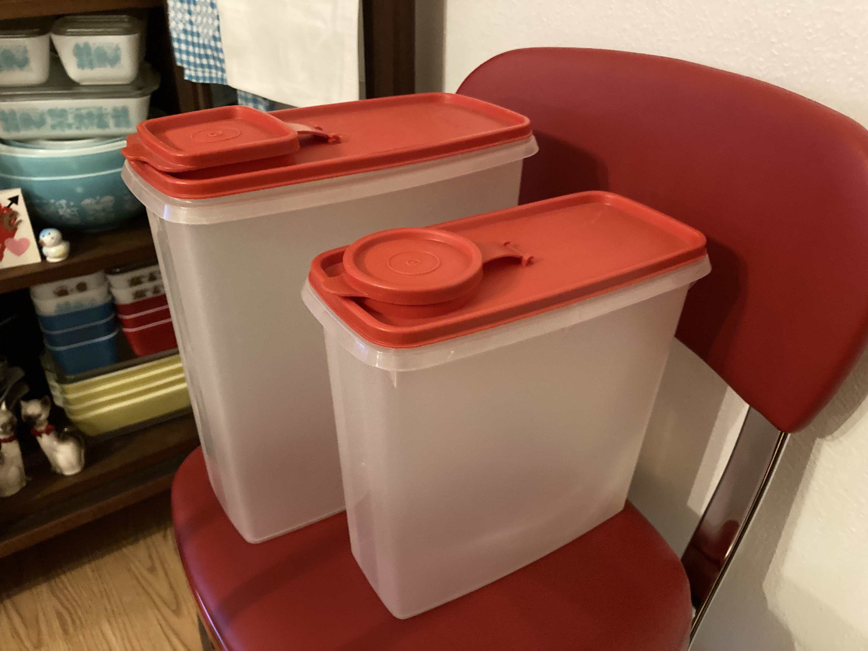 Set of Two Tupperware Containers 1588 and 469 Harvest Orange - Etsy