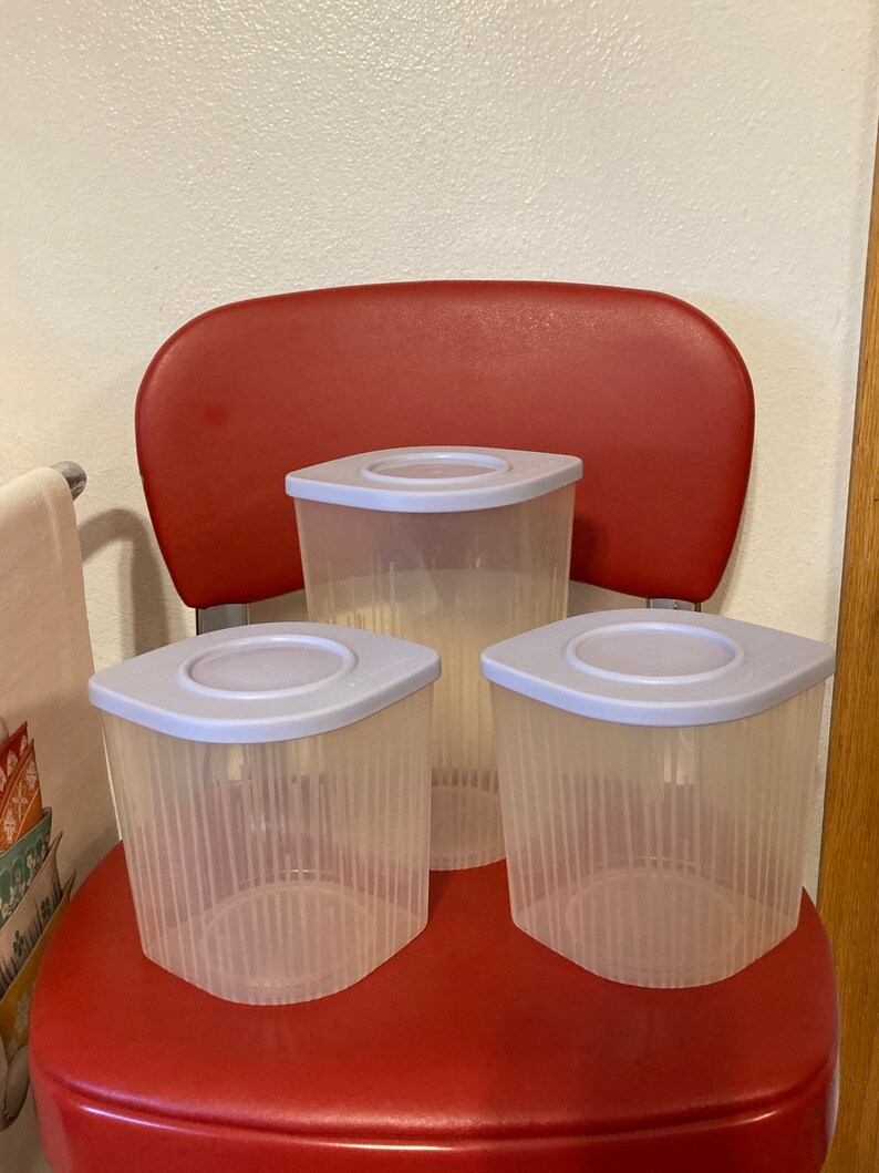 Vintage Tupperware Fresh N Cool Containers Canisters Set of 3 - Etsy