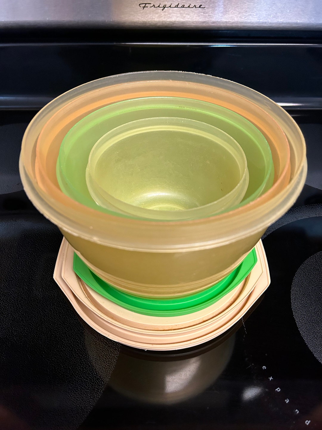 Vintage Rubbermaid Nesting Storage Bowls With Daisy Lid - Etsy