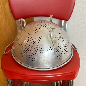 Vintage 7 Star Aluminum Colander Strainer 11x 5 2 Handles 3 Legs ...