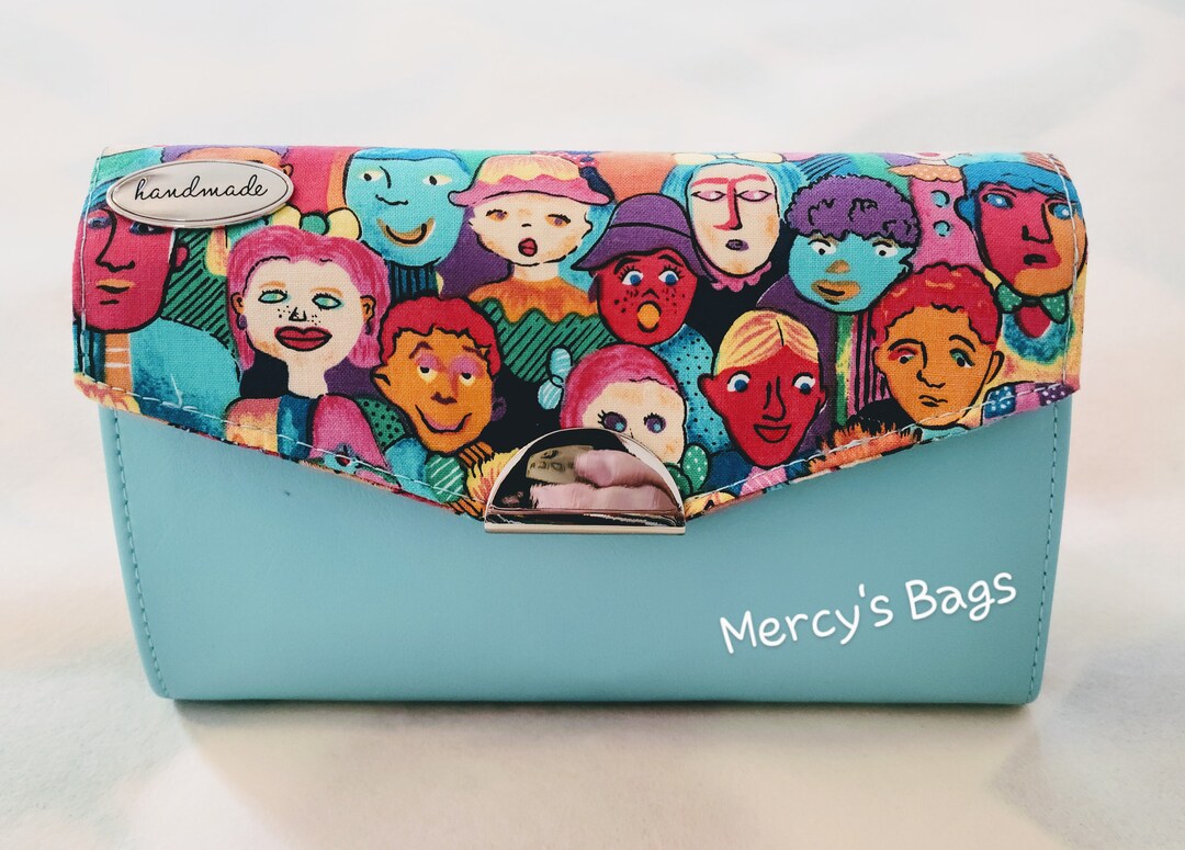 Clutch Wallet, Teal Wallet - Etsy