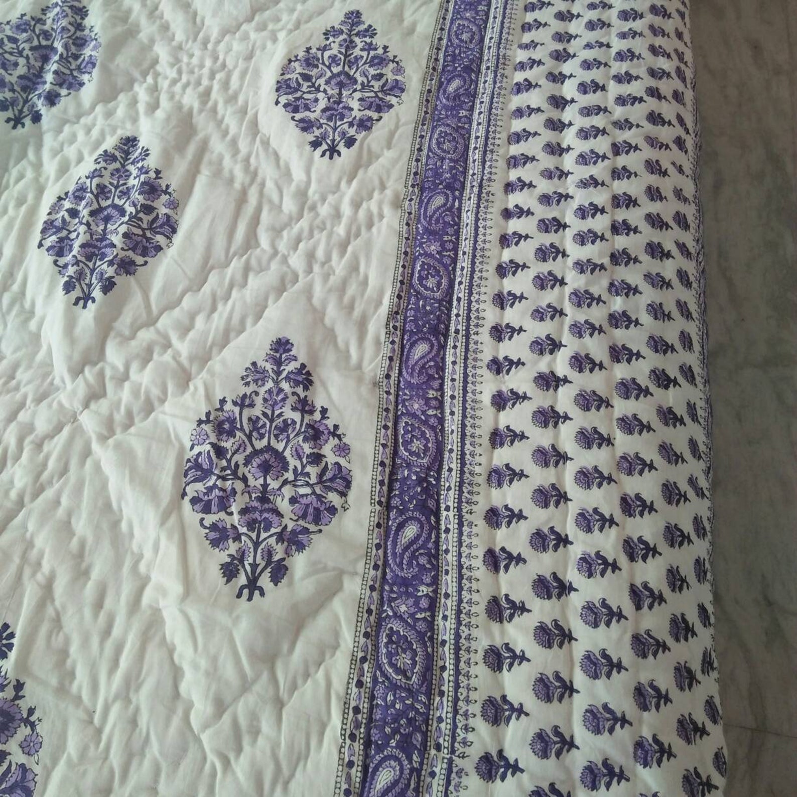Indian Jaipuri Handblock Rajai Reversible Quilt Jaipuri - Etsy