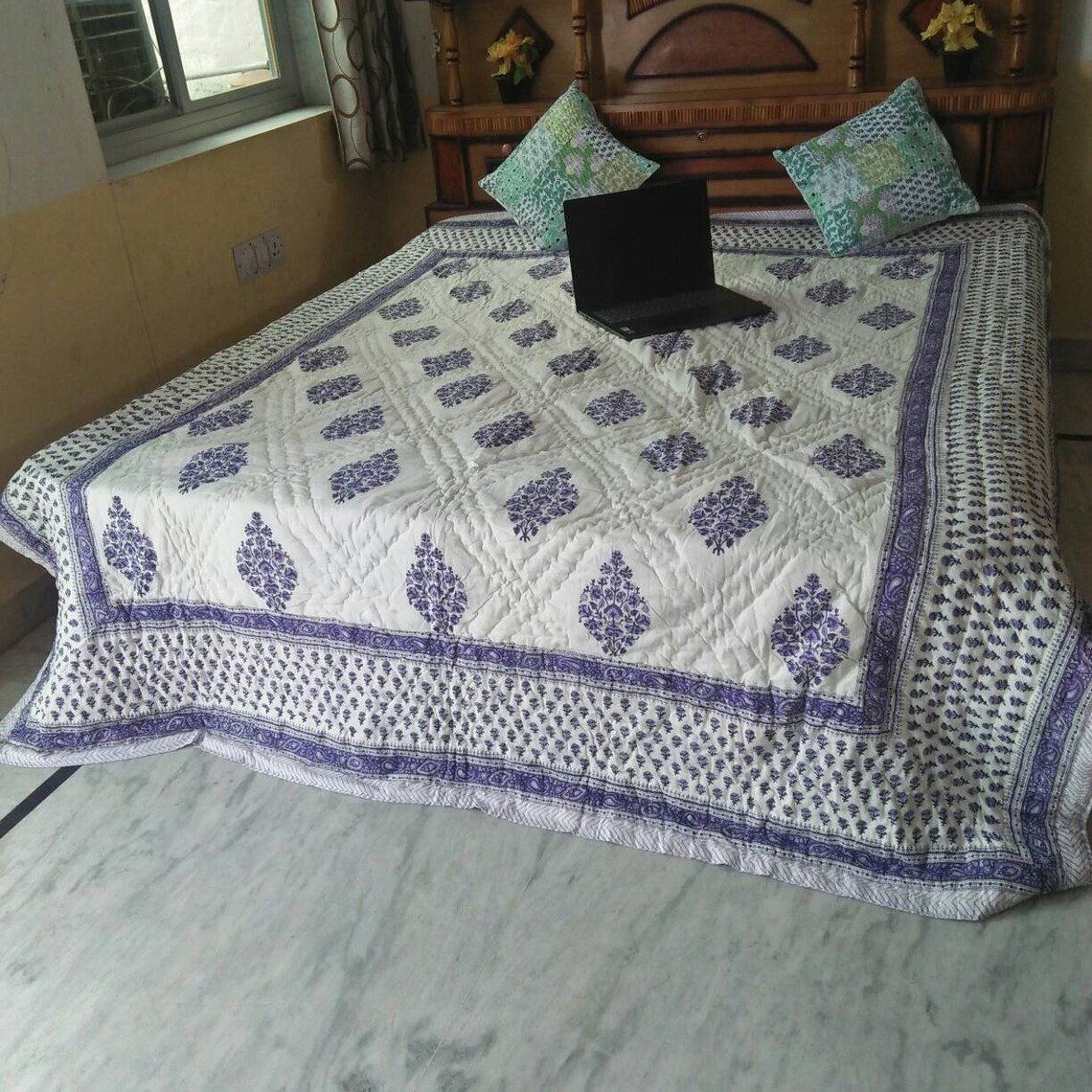 Indian Jaipuri Handblock Rajai Reversible Quilt Jaipuri - Etsy