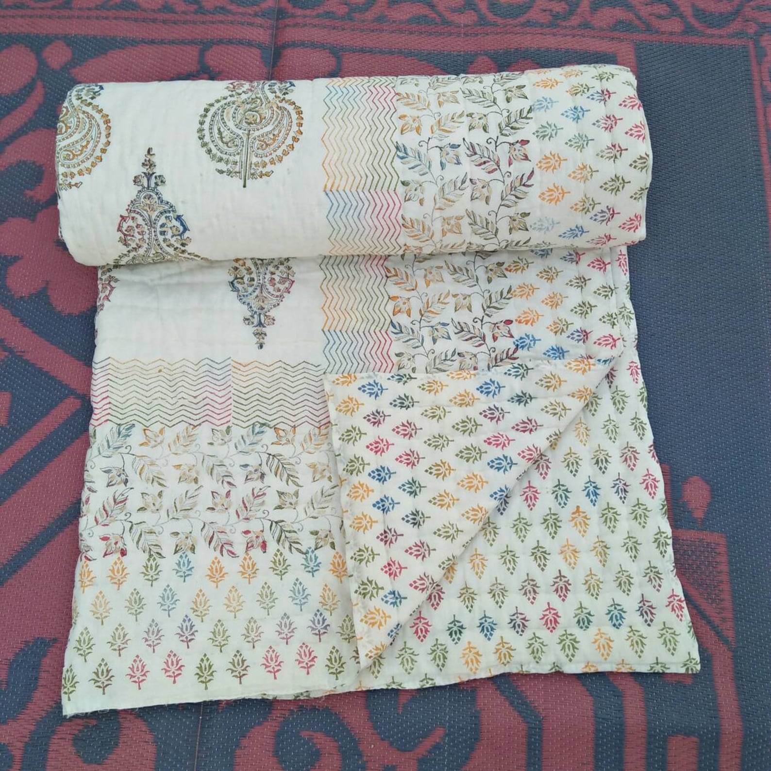 Jaipuri Handmade Rajai Woolen Batting Rajai Decorative - Etsy