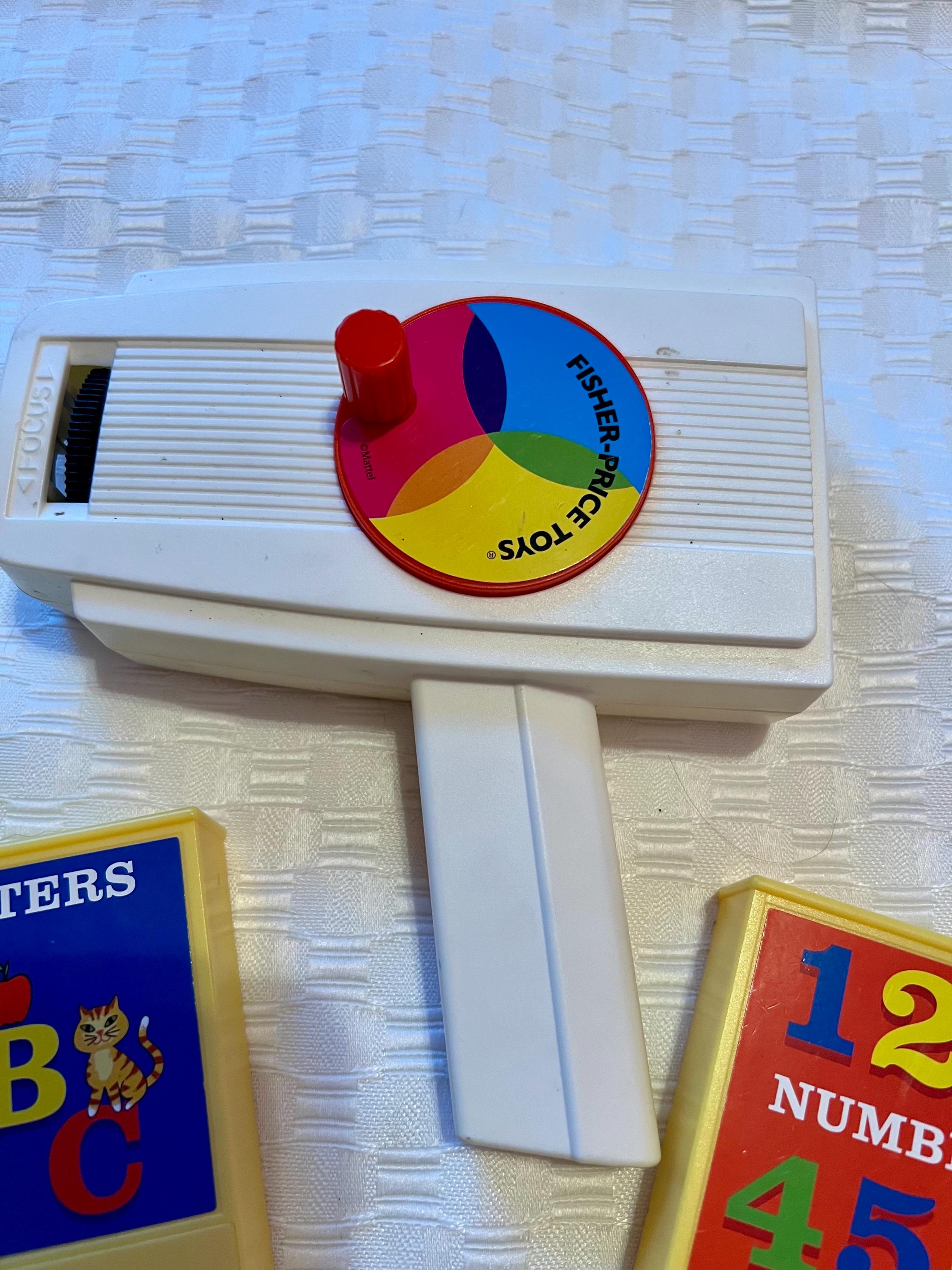 1970s Vintage Fisher Price Movie Viewer With ABC and Numbers Cartridge ...