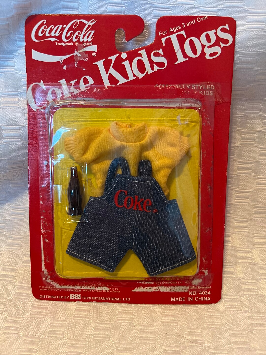 Vintage Coke Kids Togs Doll Outfit Original Card NOS 1986 Coca Cola - Etsy