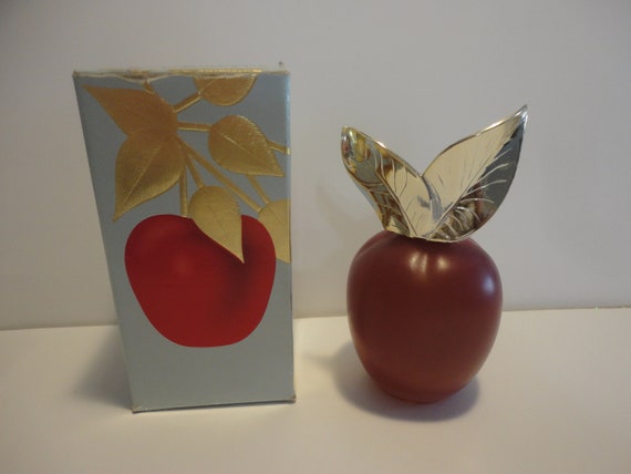Avon Royal Apple Perfume Bottle with Bird of Paradise | Etsy