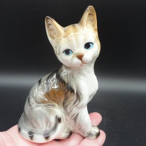 Bone China Tabby Cat Figurines Made in Taiwan,collectible Bone China ...