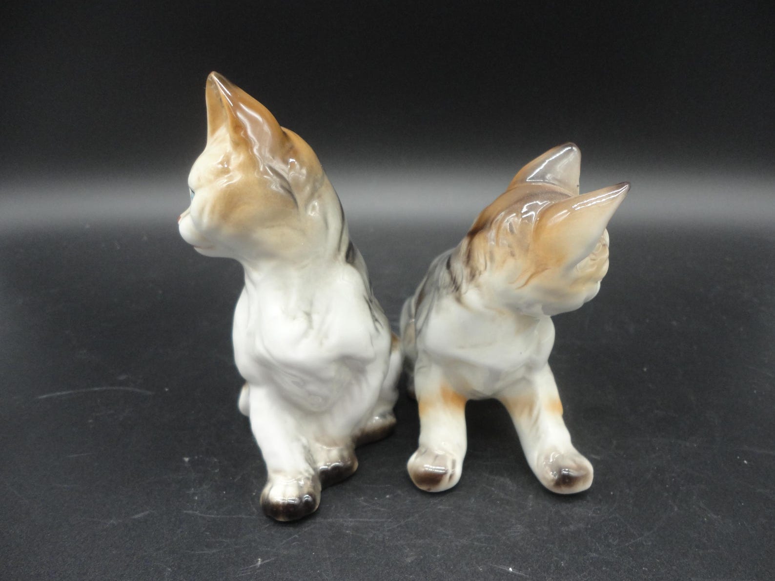Bone China Tabby Cat Figurines Made in Taiwan,collectible Bone China ...