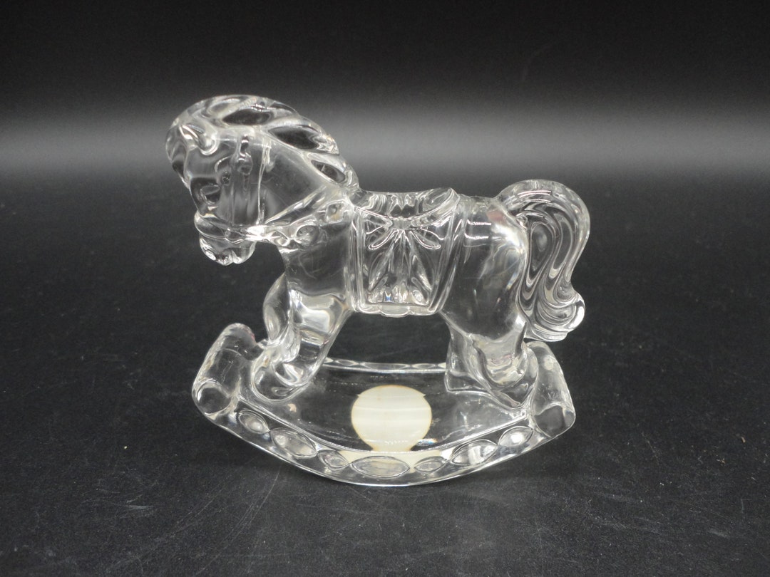 Princess House Crystal Rocking Horse Made in Germany,collectible ...